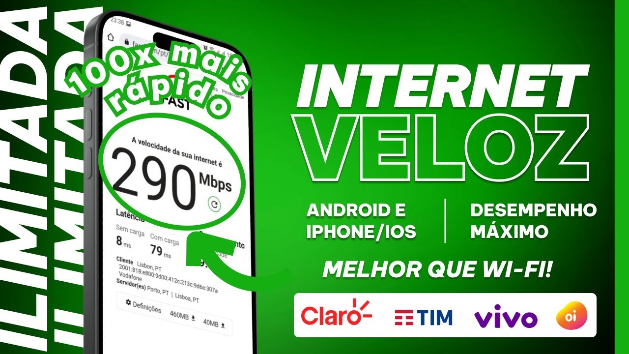 🚀📱 INTERNET ILIMITADA PARA ANDROID E IPHONE - SERVIDOR TURBO 🔥 - YouTube
