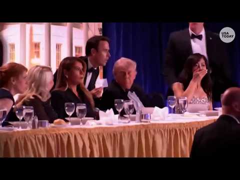 Trump rushed off stage amid White House Correspondents' Dinner shooting, guests take cover