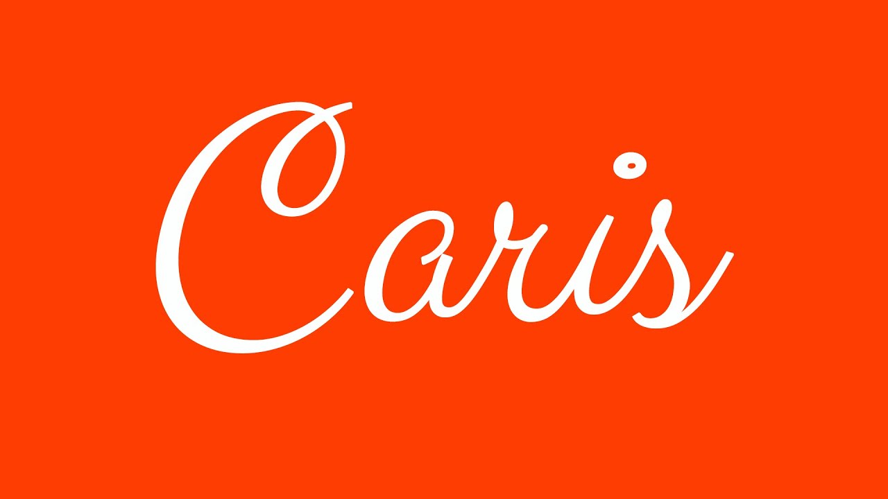 Learn how to Sign the Name Caris Stylishly in Cursive Writing - YouTube