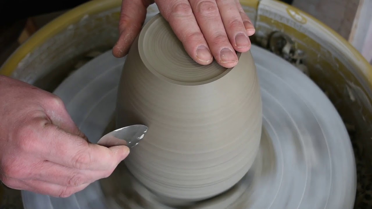 Turning a pot - YouTube