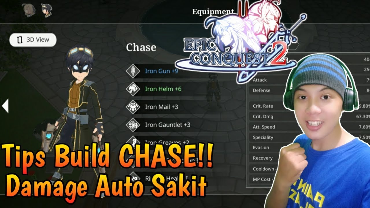 Tips Build CHASE!! Skills Cepat Dan Damage Auto Sakit - Epic Conquest 2 ...