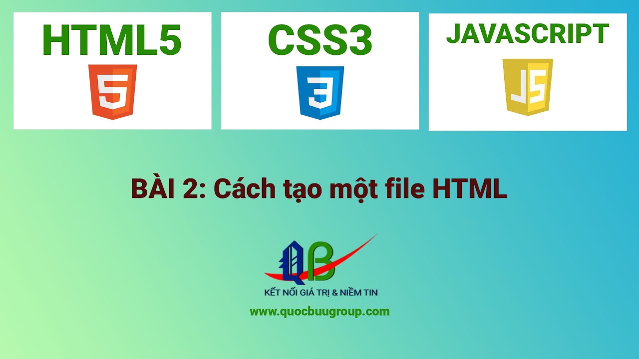 Dạy lập trình website: Cách tạo file HTML đơn giản - YouTube