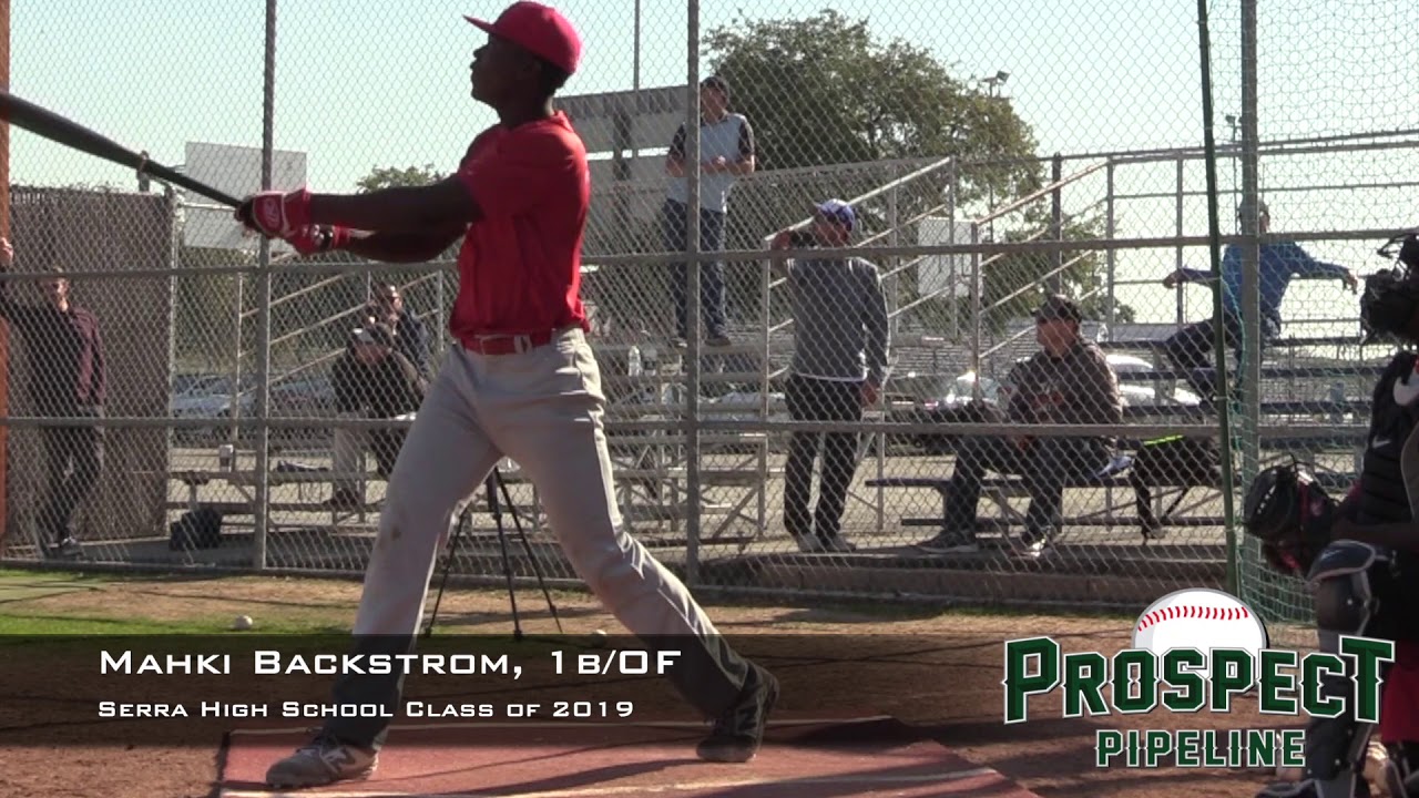 Mahki Backstrom Prospect Video, 1b:OF, Serra High School Class of 2019 ...