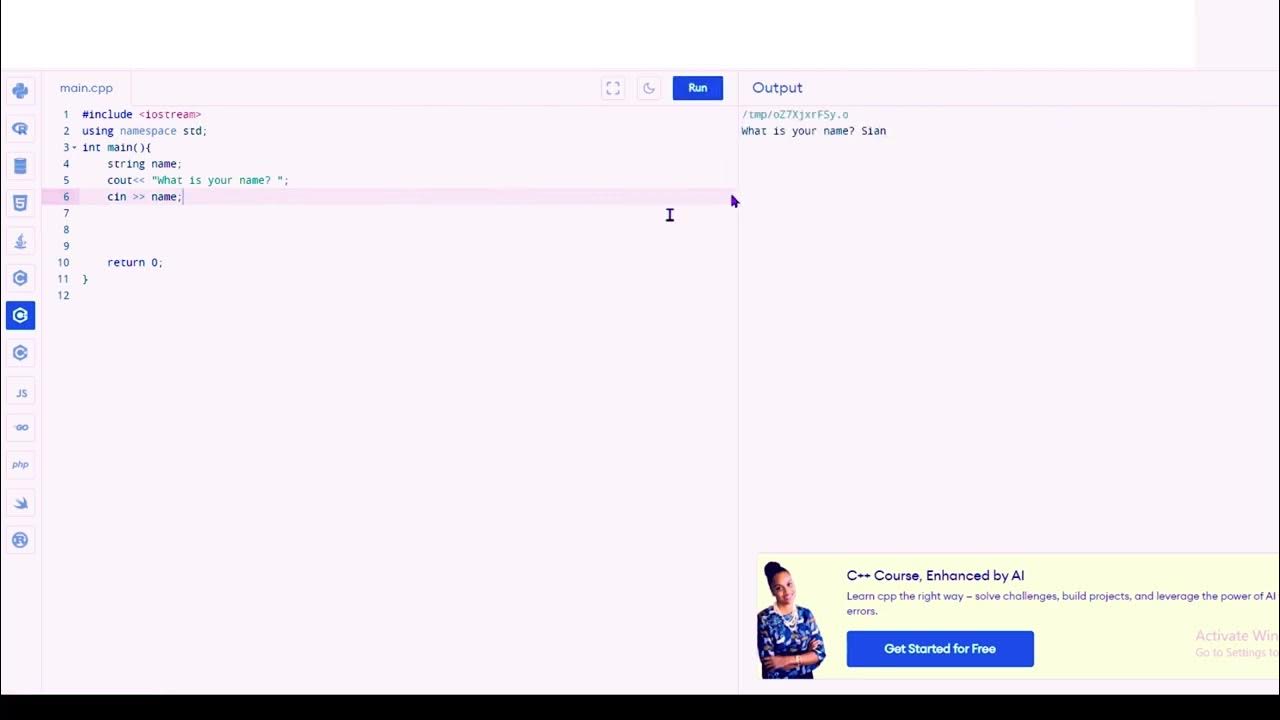 Learn How to Take User Input and Basics in C++ - YouTube