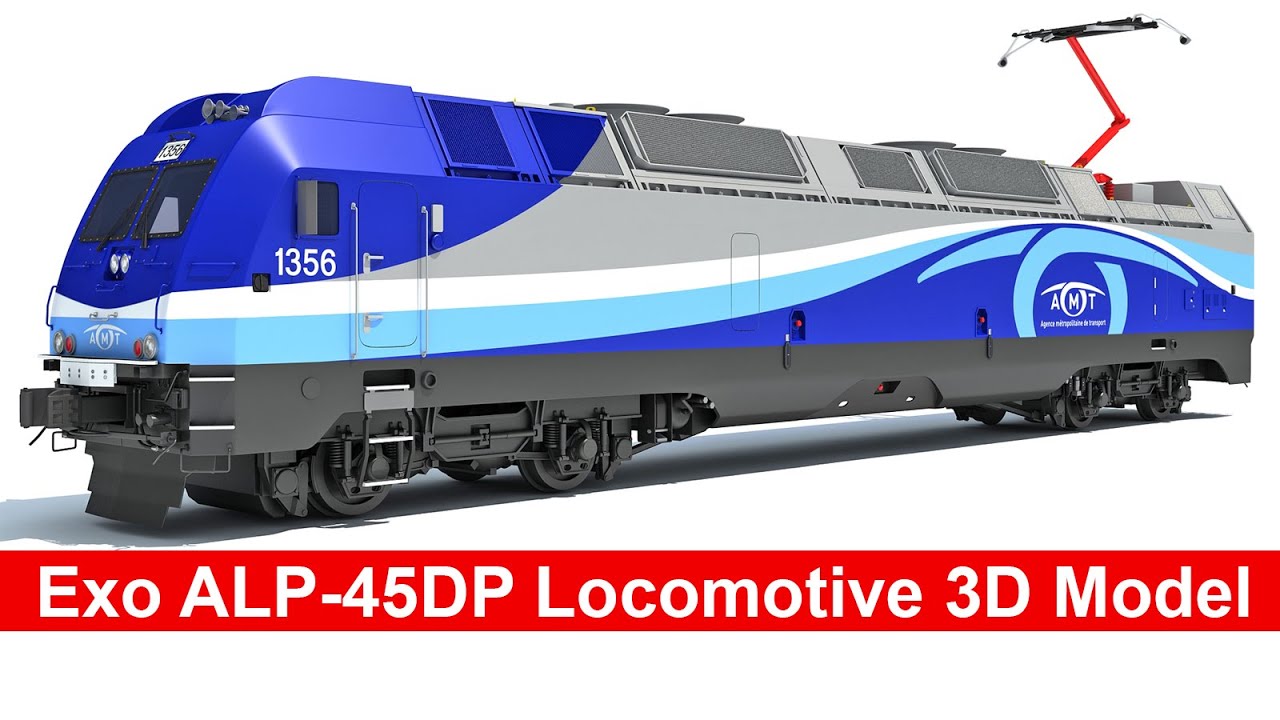 Exo ALP 45DP Locomotive Train 3D Model - YouTube