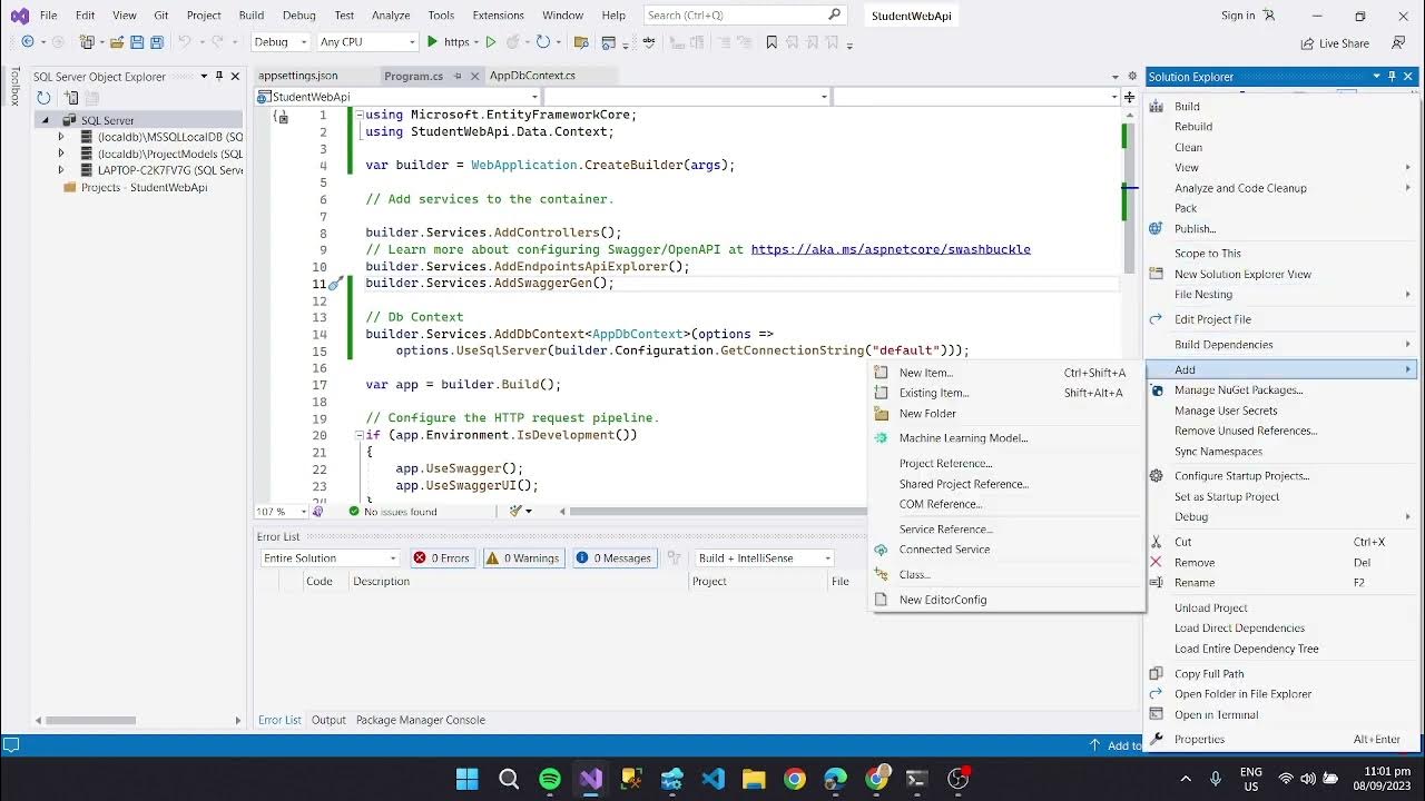Demo Asp.Net Web Core Api - CRUD with services, entity framework, and modelbuilder - YouTube