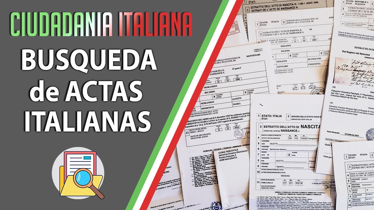 📜 BÚSQUEDA de ACTAS ITALIANAS - Cómo y Dónde encontrar el Nacimiento de Nuestro Ancestro ...