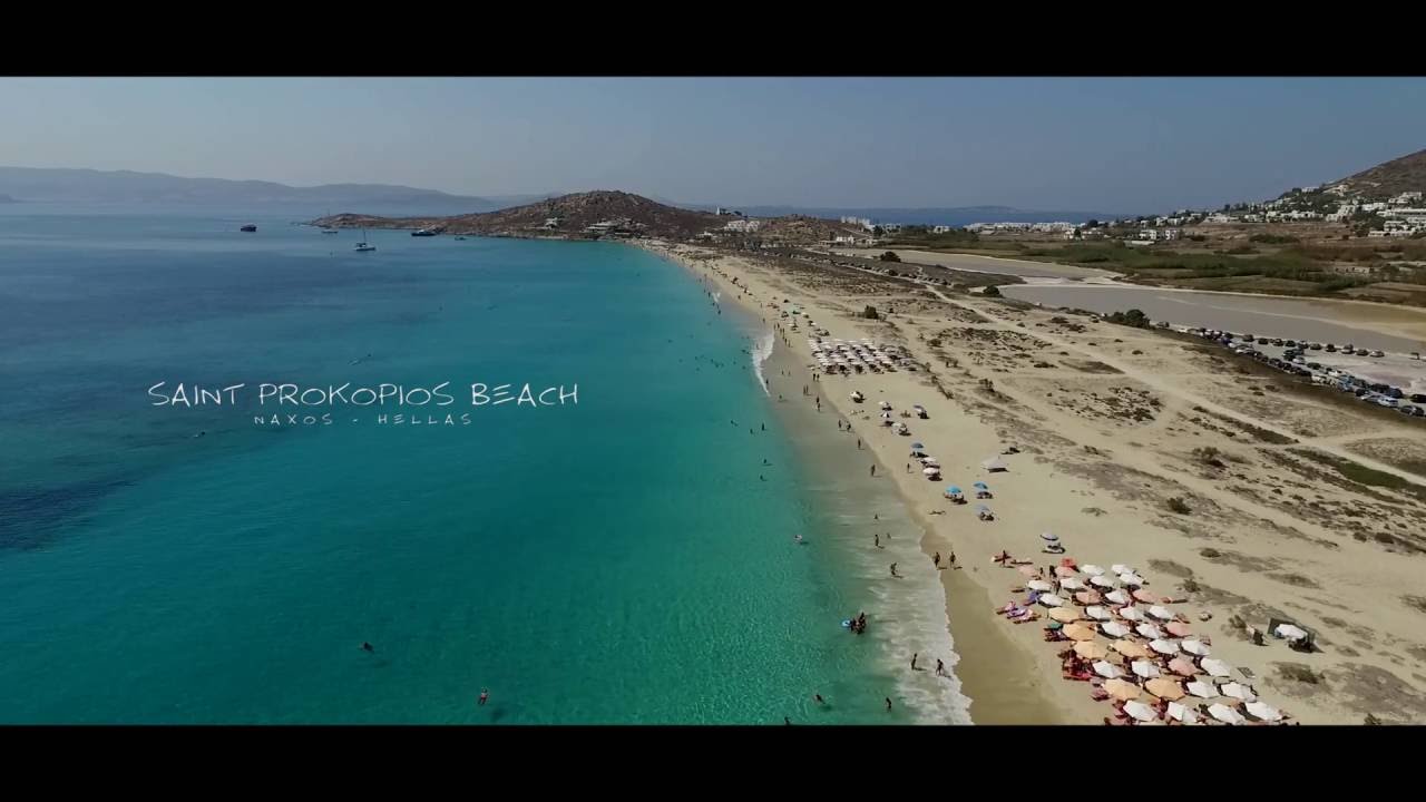 Saint Prokopios Beach - Naxos Greece - Drone Video - YouTube