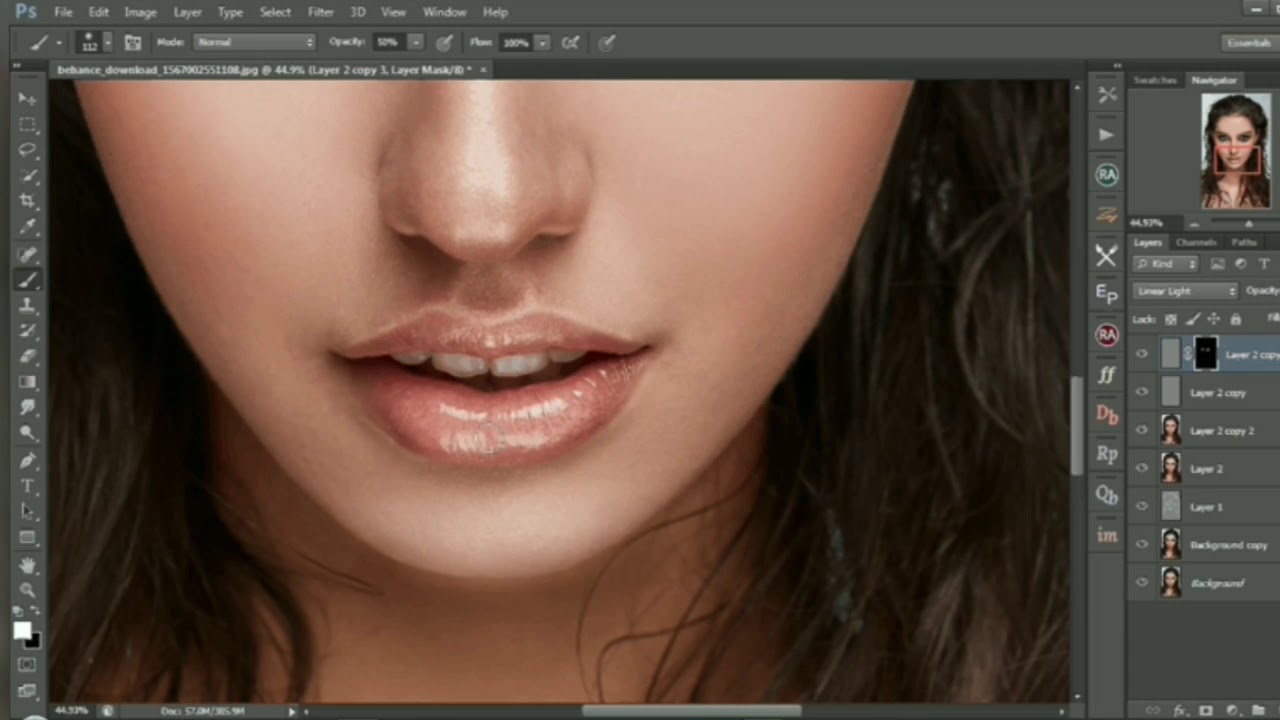 Skin Retouching Frequency Texture - YouTube