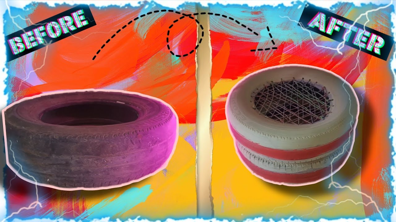 Customizing My Dad Old car's tyres (SaTisFyIng)🖌️ - YouTube