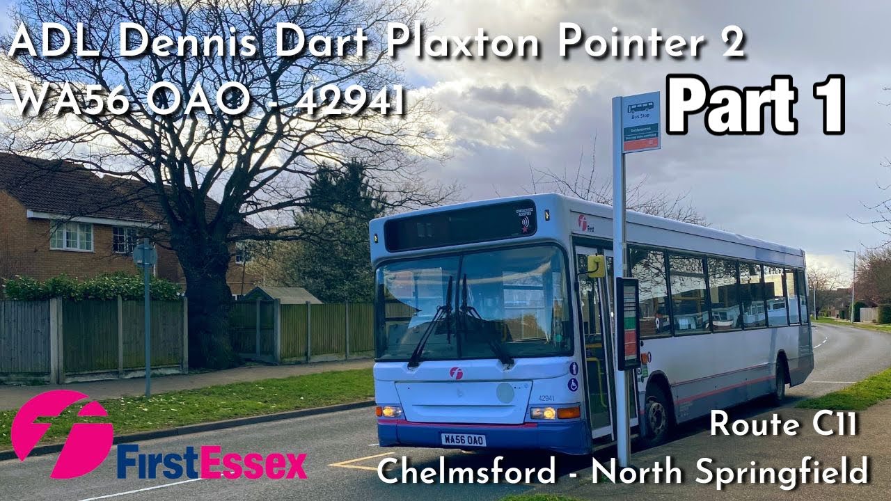 Kickdown! First Essex Route C11 | Dennis Dart Plaxton Pointer 2 | WA56 ...