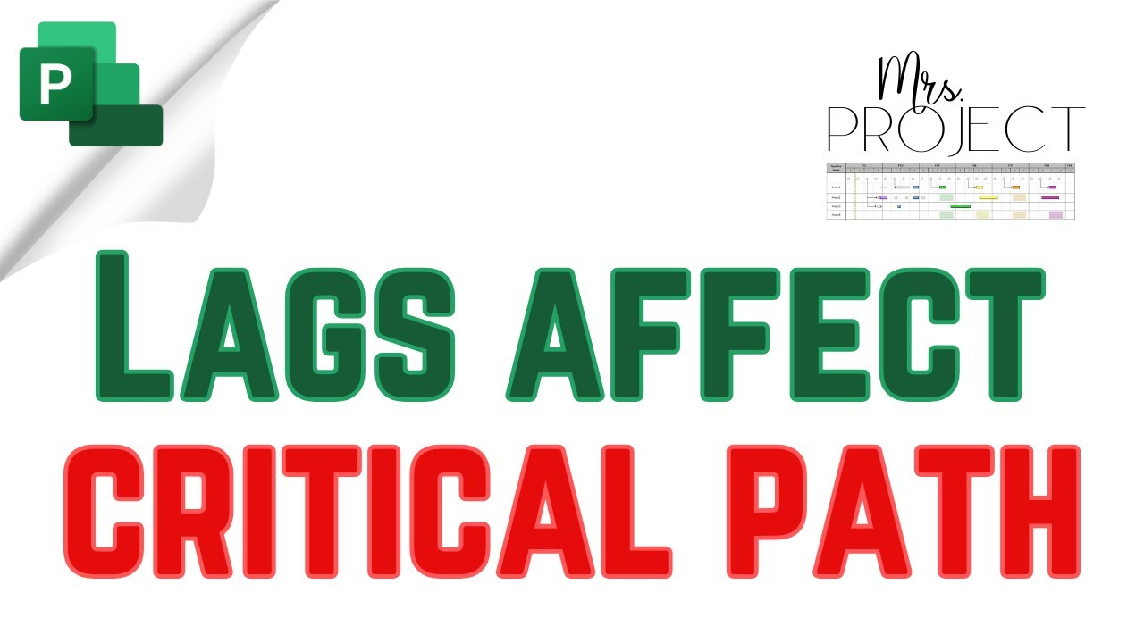 How Lags Affect the Critical Path - MS Project - YouTube