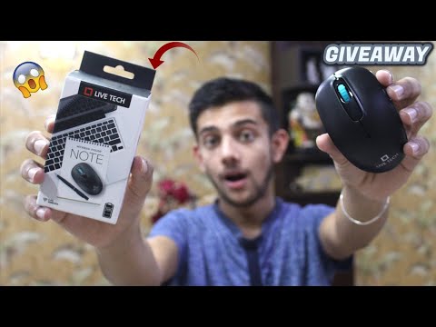 Unboxing And Giveaway Of Live Tech Wireless Mouse Note - YouTube