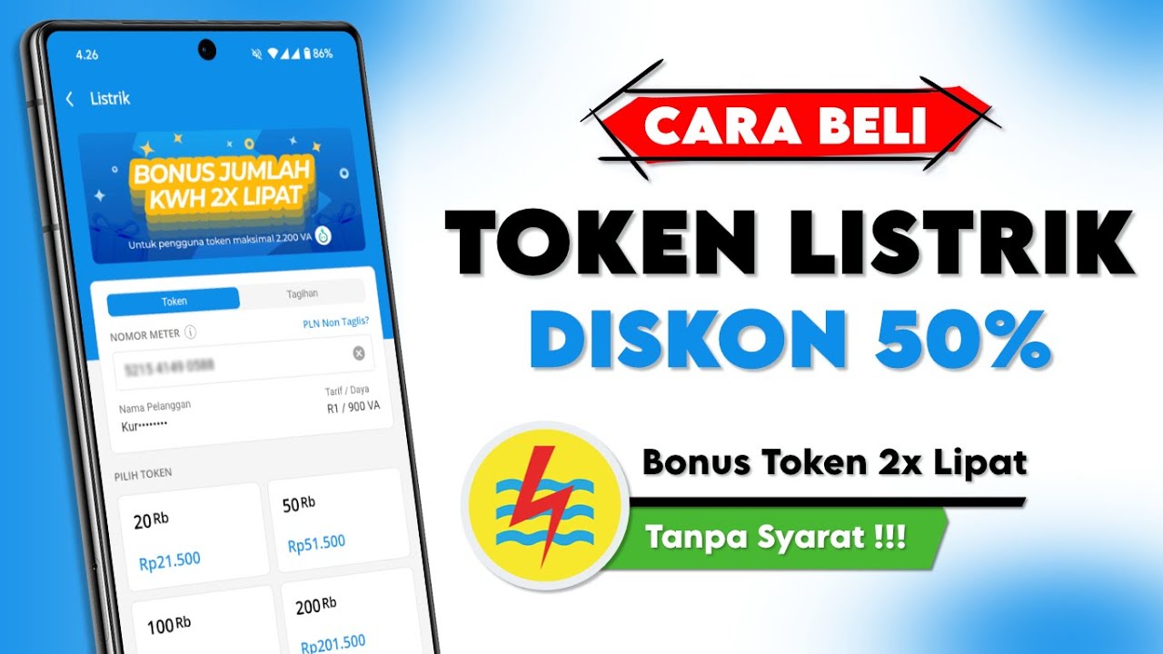 Cara Beli Token Listrik Diskon 50% Lewat DANA / GoPay / Shopee / OVO ...