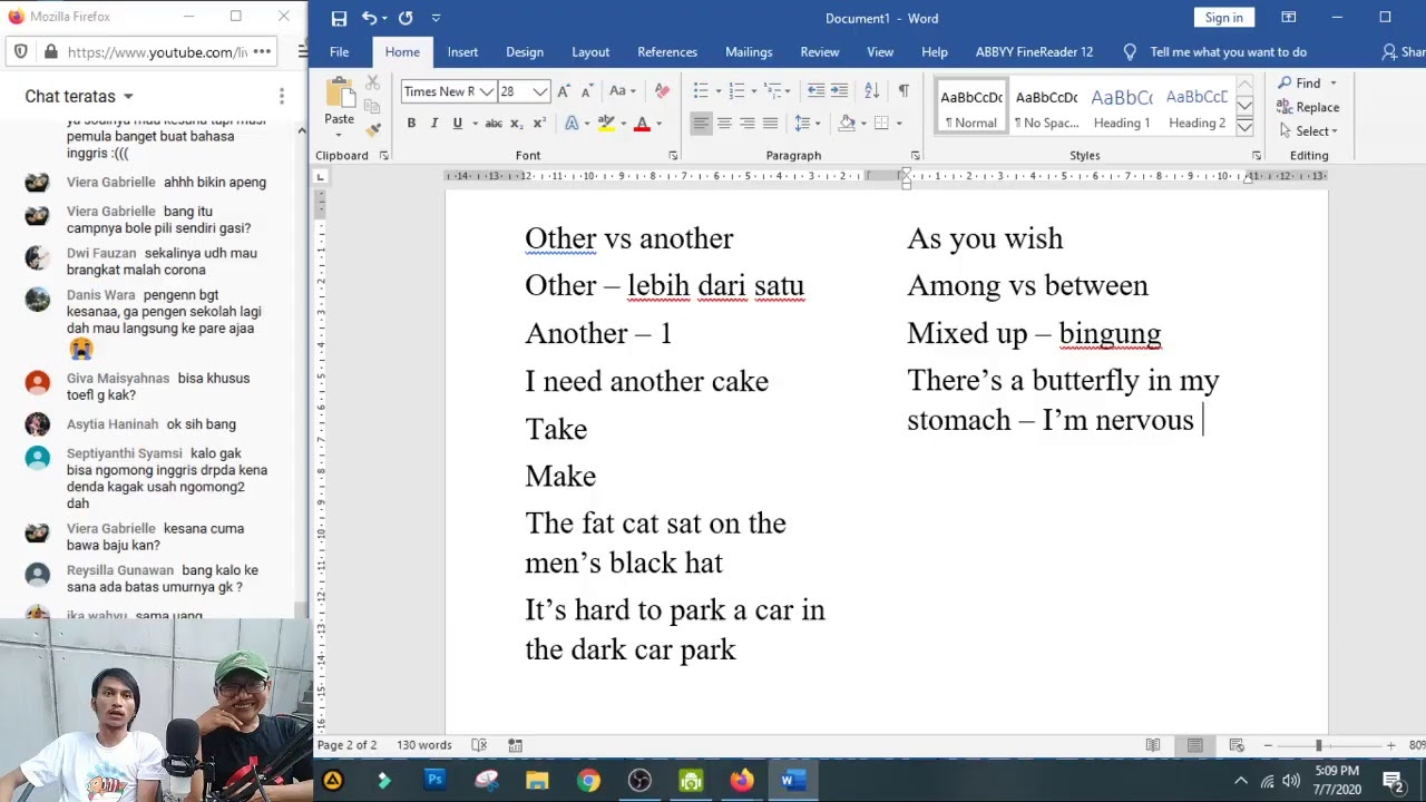 Live Streaming Vit English 7 July 2020 - YouTube