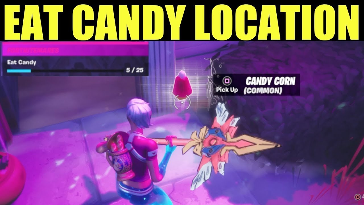 Fortnite CANDY LOCATION - Eat Candy (25) Guide (Fortnitemares ...