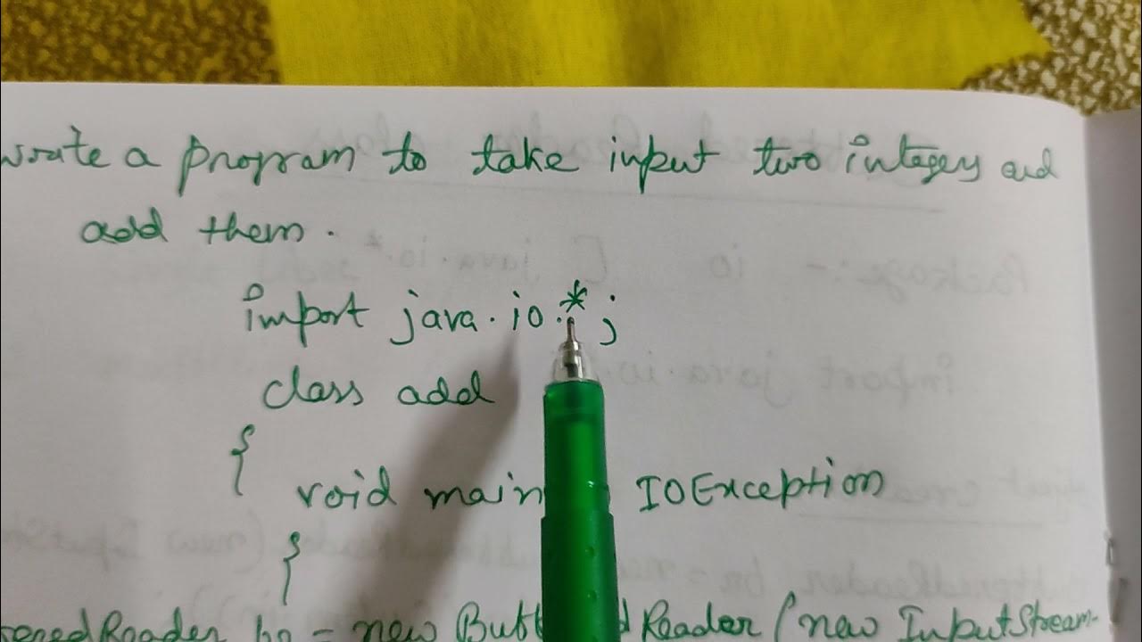 Buffered Reader Class In Java Input Using Buffered Reader Class Icse Class 9 Youtube