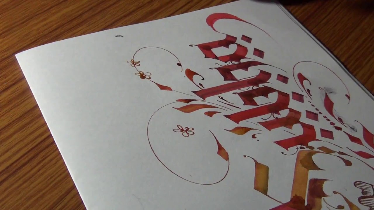 Creative Calligraphy | Art & Calligraphy | Sree Subha | Rasraj - YouTube