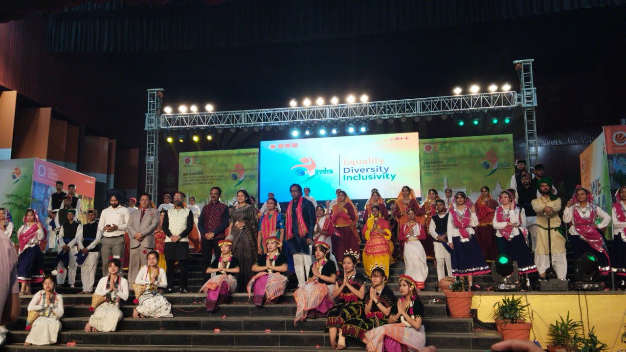 North-east Zone Dance performance One India LPU 2024 - YouTube