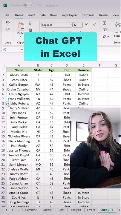 Excel GPT | ChatGPT in MS Excel #msexcel #advanceexcel #dashboard #data ...