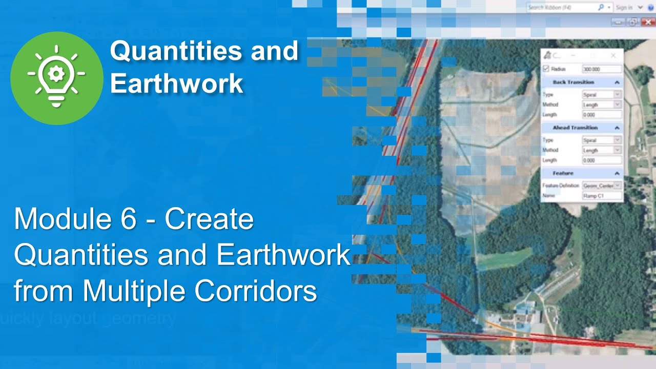 Module 6 - Create Quantities and Earthwork from Multiple Corridors ...