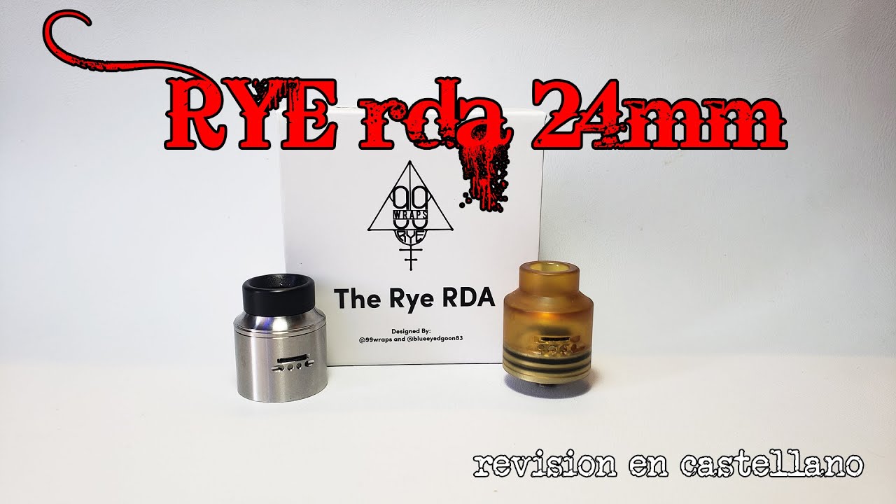 RYE rda 24mm + cap cloudchasing - YouTube