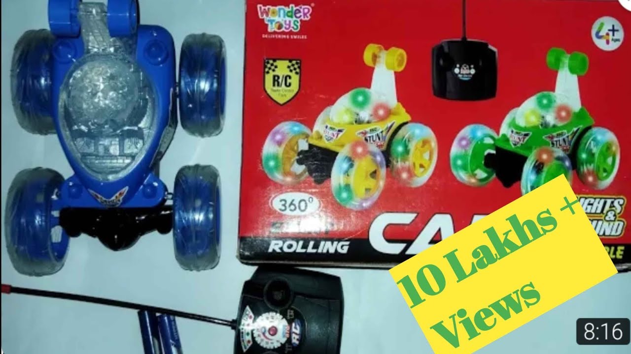 Remote control stunt Rolling car unboxing And testing|| 360°Roated Rc ...