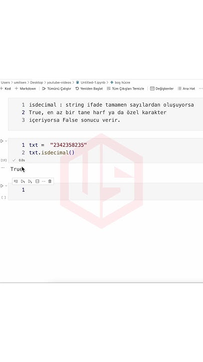 Python String Metotları Isdecimal Python String Methods Coding Programming Python Youtube 