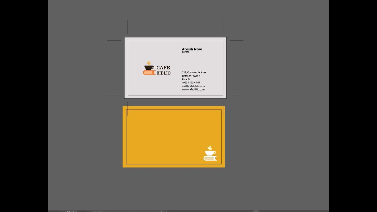 Design business card in Adobe Illustrator | Adobe illustrator tutorial ...