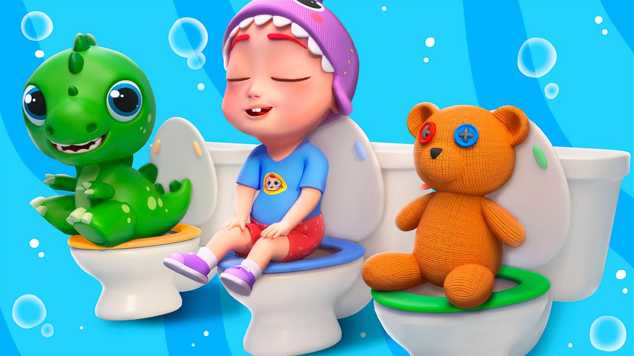 The Potty Song |🦖 Dino and Baby Potty Training | 🎶 Bubbleee - Sing ...