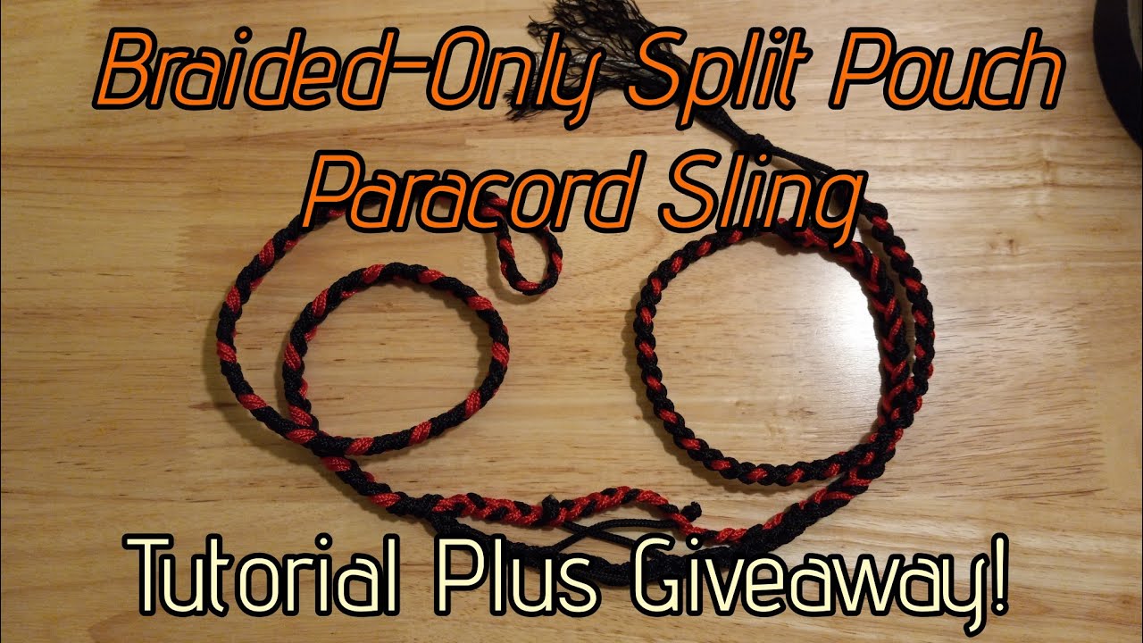 Braided-Only Paracord Split Pouch Sling Tutorial - YouTube
