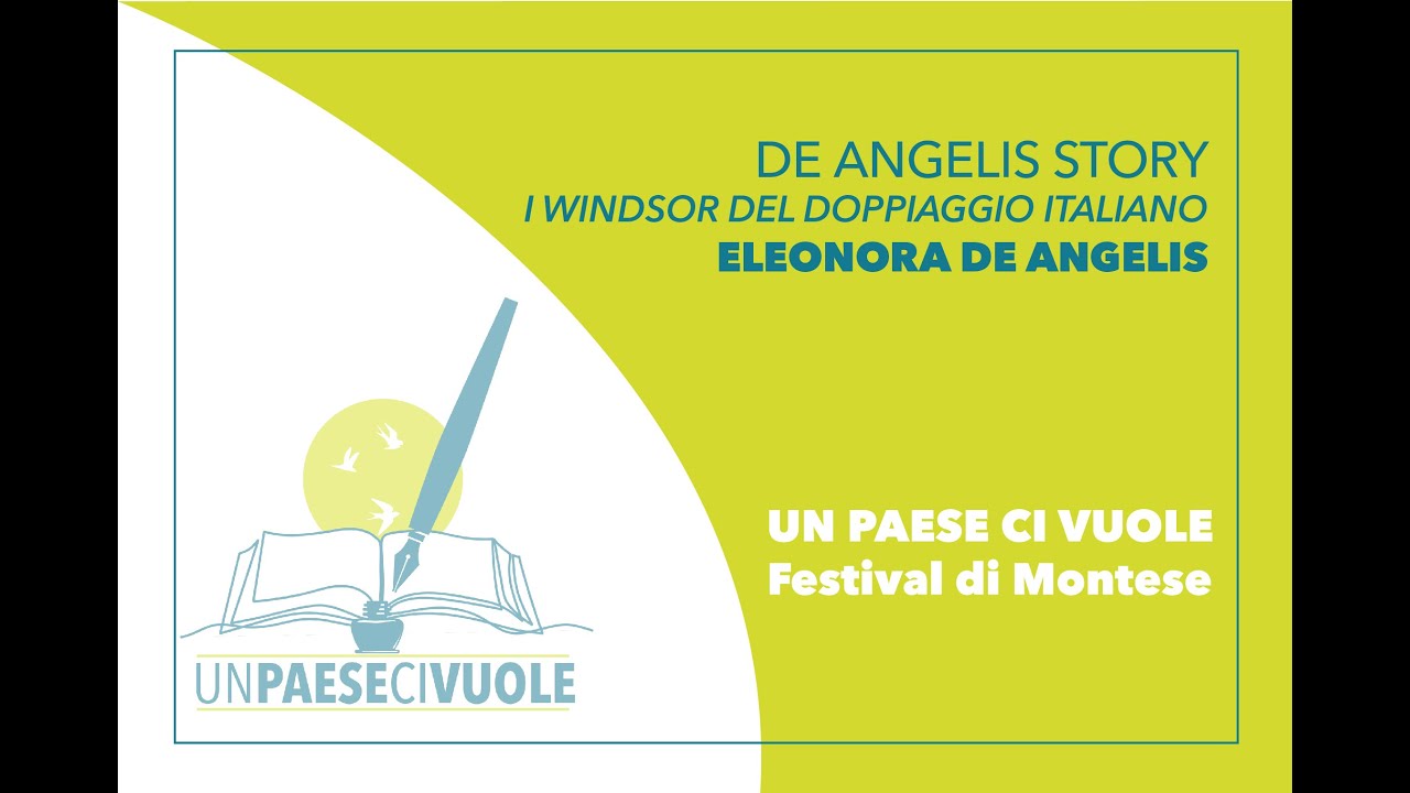 Un paese ci vuole 2021 - Festival di Montese. Intervista a Eleonora De ...