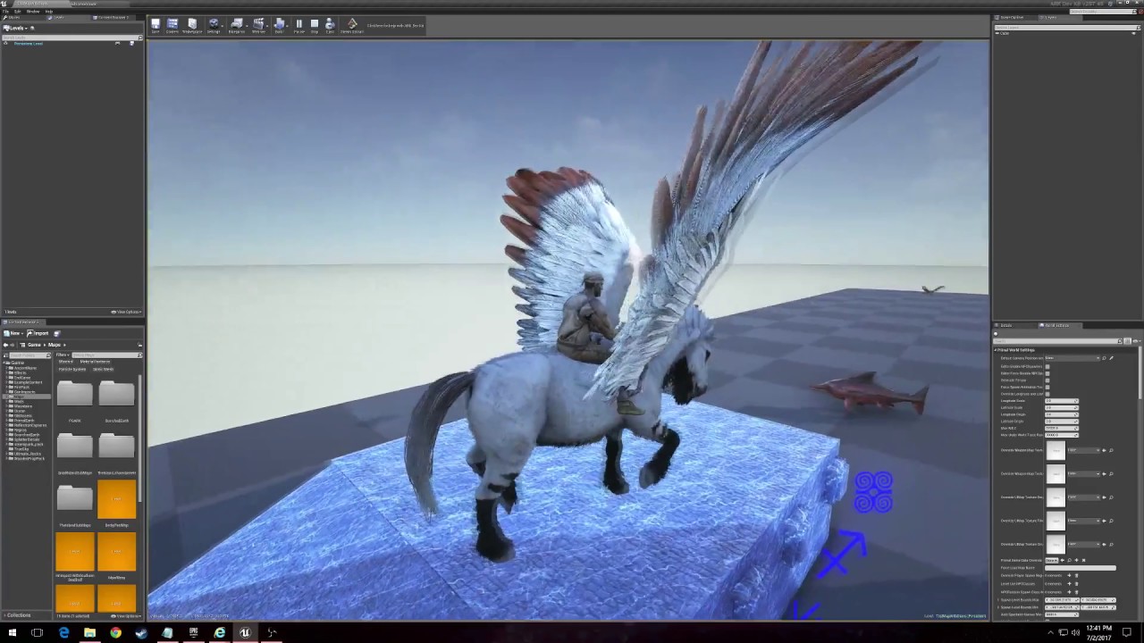 Pegasus and Flying Wolf (Simargl) Demo - YouTube