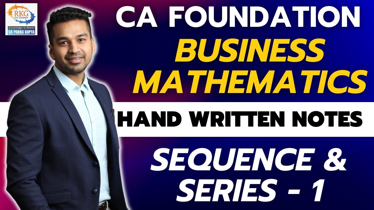 Concept of Arithmetic Progression (AP) | Sequence & Series - 1 | CA ...