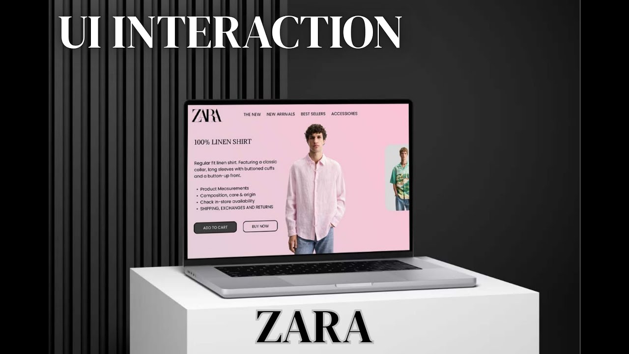 Figma UI Prototype for ZARA Fashion App – Smooth UX Animation - YouTube