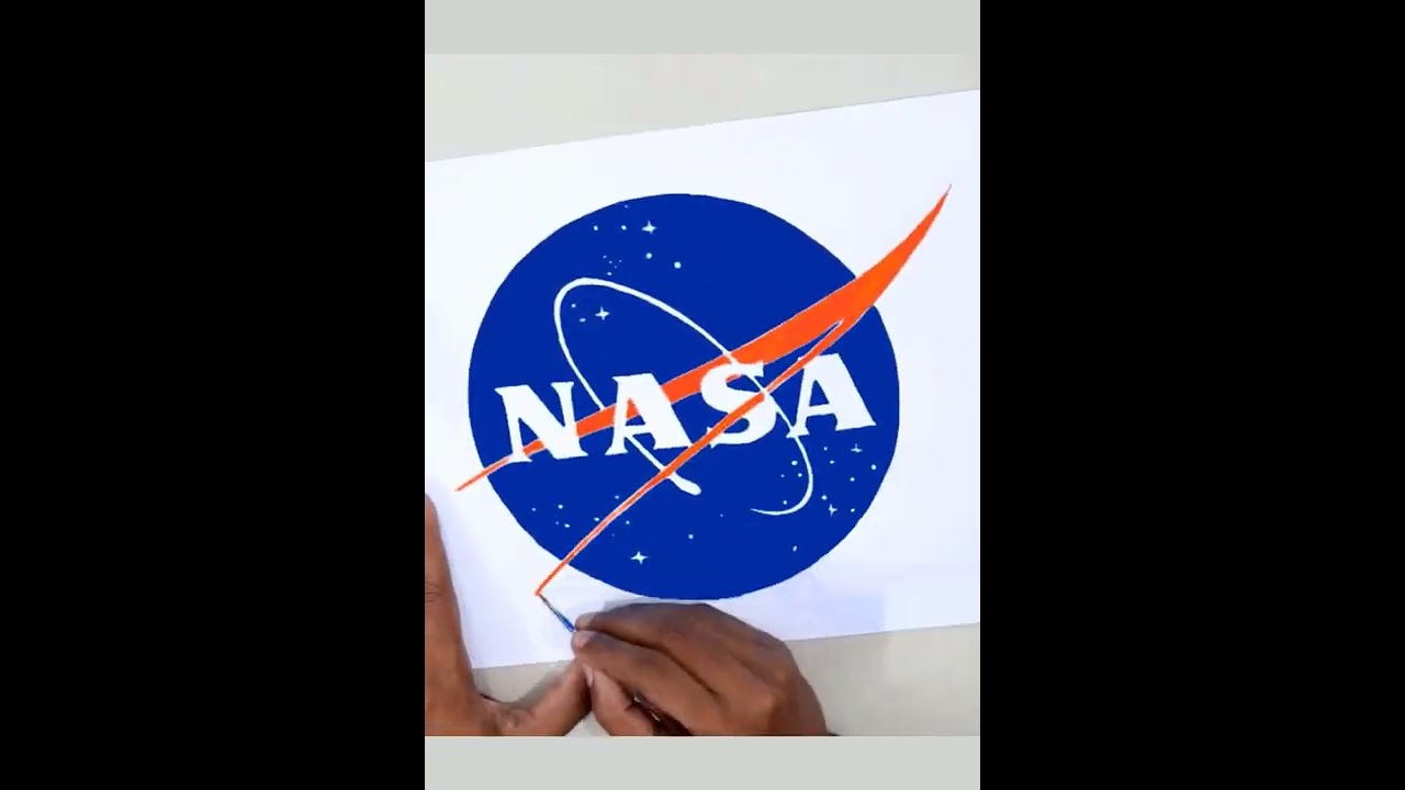 How to draw the NASA logo #NASA #Shorts - YouTube