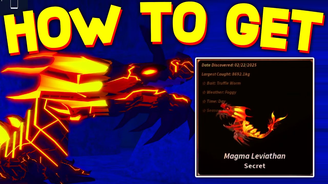 HOW TO CATCH SECRET MAGMA LEVIATHAN in FISCH! - YouTube