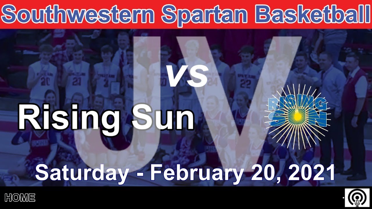 IHSAA BBB | JV Southwestern Spartans vs Rising Sun Shiners - YouTube