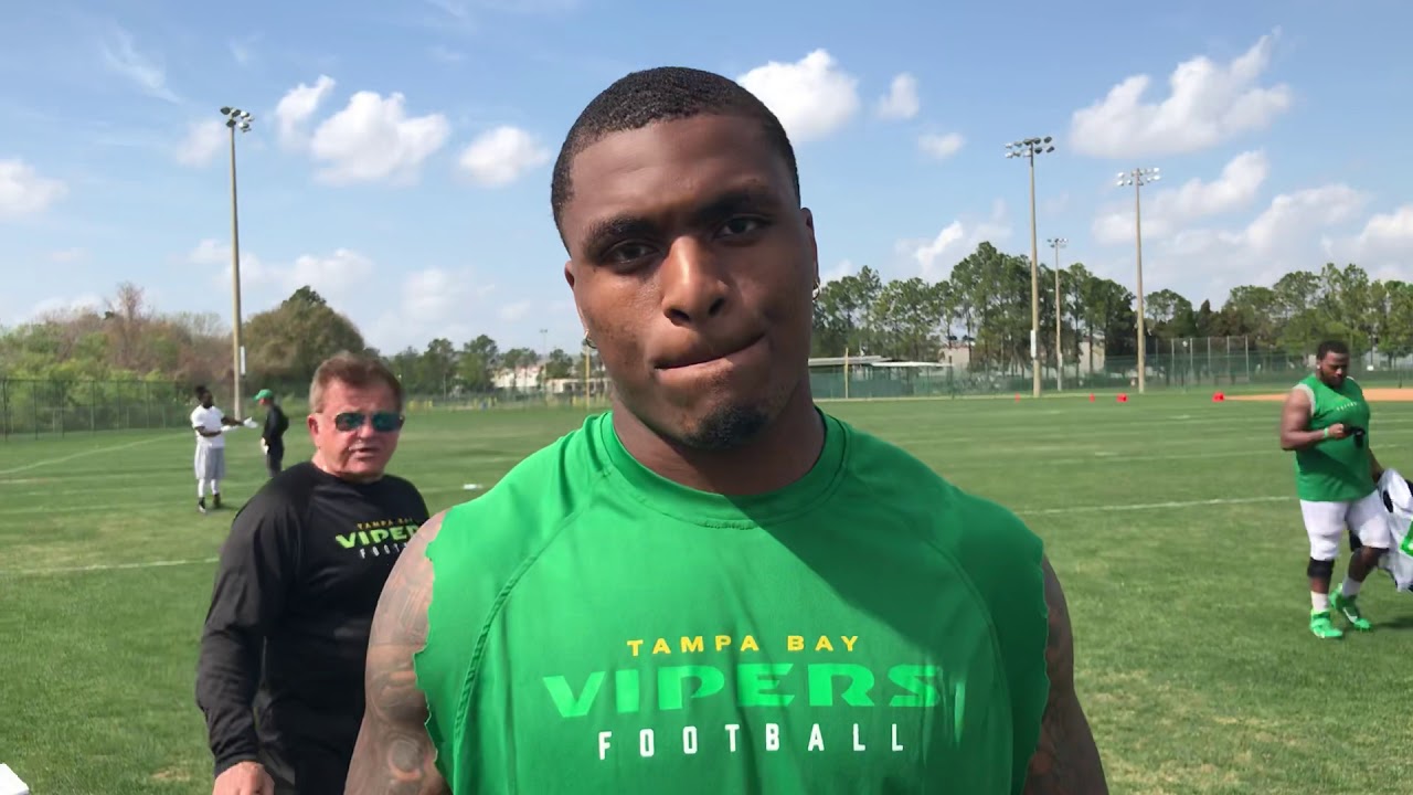 Tampa Bay Vipers WR Daniel Williams - YouTube