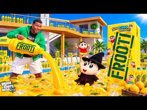GTA5 | Shinchan Frooti Is Here! 🥭🥤 | Franklin & Shinchan Start Mango Juice Business | Malayalam