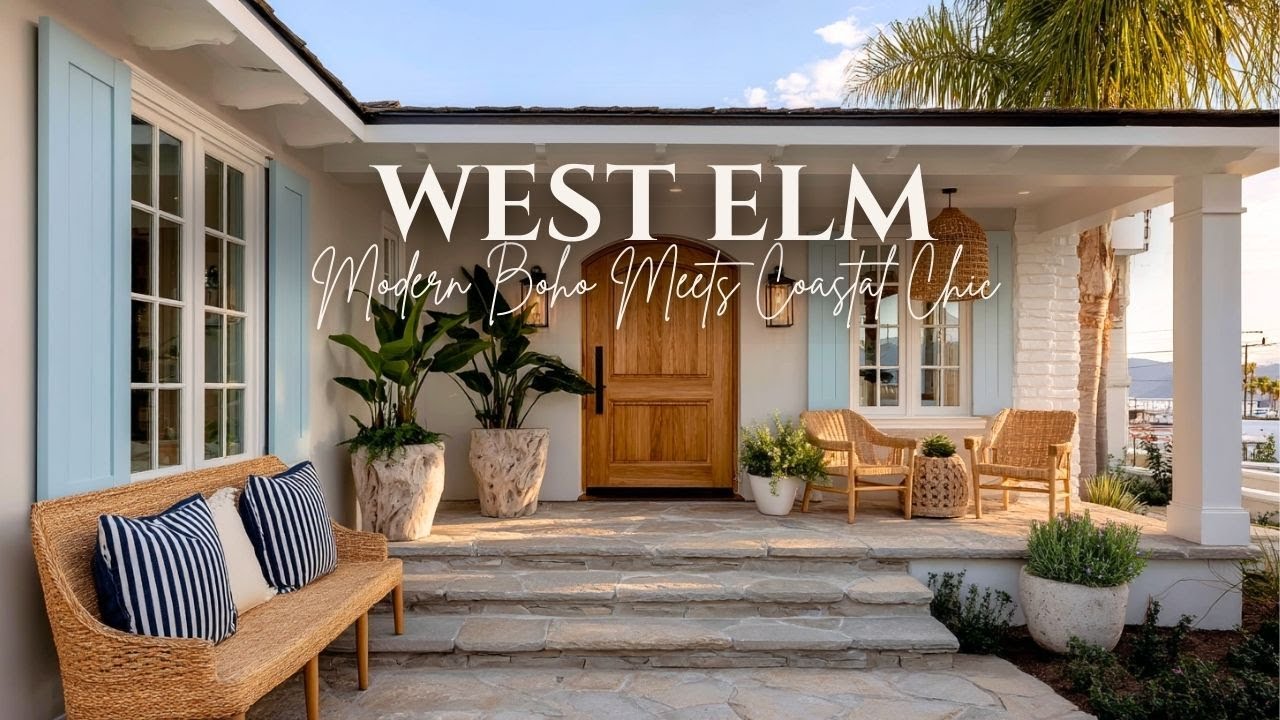 West Elm Spring 2025 Modern Boho Meets Coastal Chic - YouTube