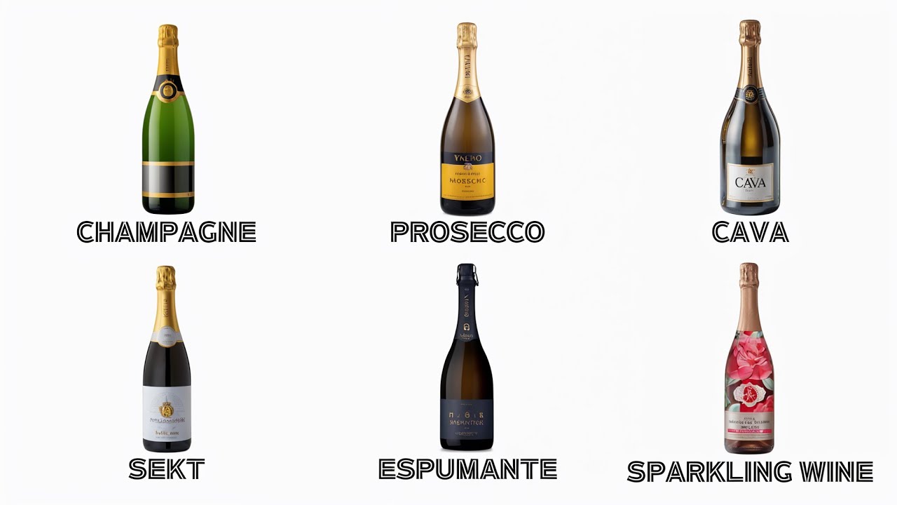 SPARKLING Wines Explained in 13 minutes: Champagne, Prosecco, Cava ...