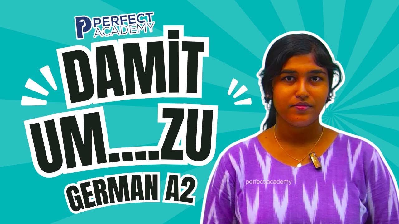 How to pass Goethe German A2 | Um...zu vs. damit | Deutsch in Malayalam ...