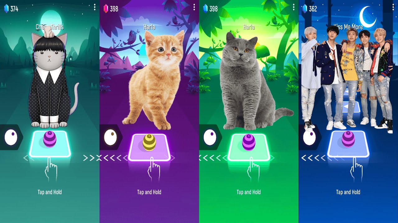 CUTE CATS WEDNESDAY LADY GAGA BLOODY MARY vs JISOO FLOWER vs BLACKPINK ...