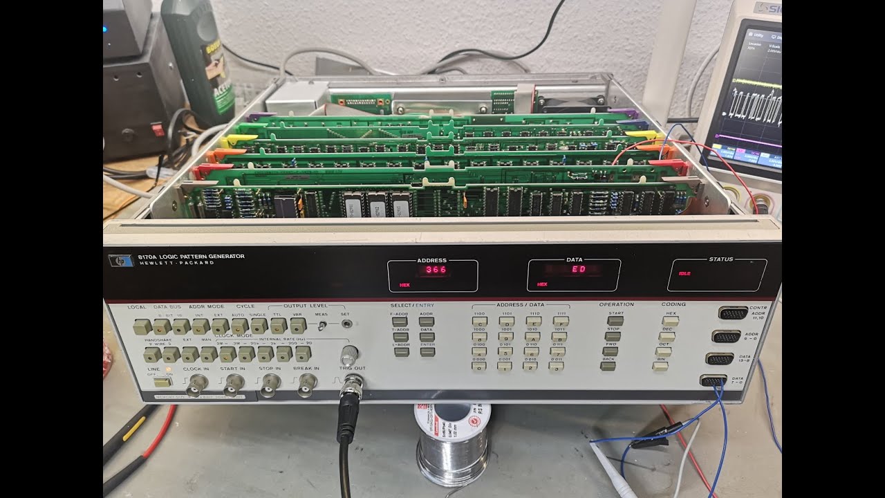 HP Hewlett Packard 8170A logic pattern generator 1978 test teardown ...