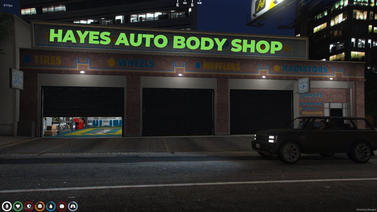 hayes auto body shop | Fivem Mods | Interior & map for Roleplay | FiveM mlo store - YouTube