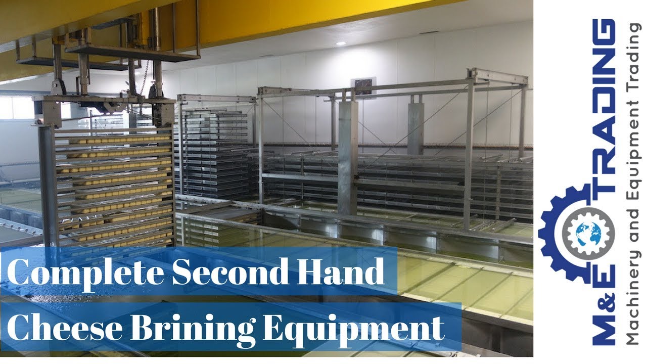 Complete Used Cheese Brining Equipment in Operation - YouTube