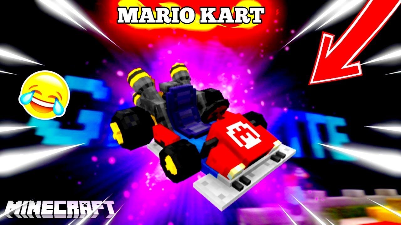 MARIO KART SUR MINECRAFT BEDROCK - Tuto Galaxite Serveur Minecraft ...