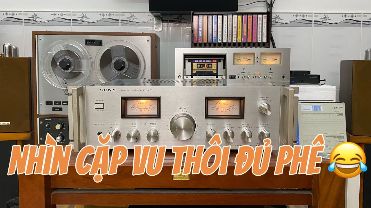 Đã Bán Amply Sony Ta F4 đẹp Rất đẹp đồng Hồ Vu To Vintage 3tr7 Lh