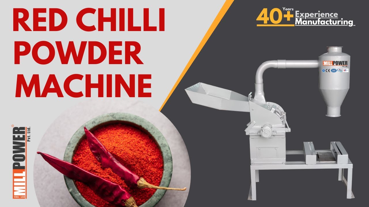 Chili Grinder | Red Chilli Powder Machine | +91 828282 9068 - YouTube